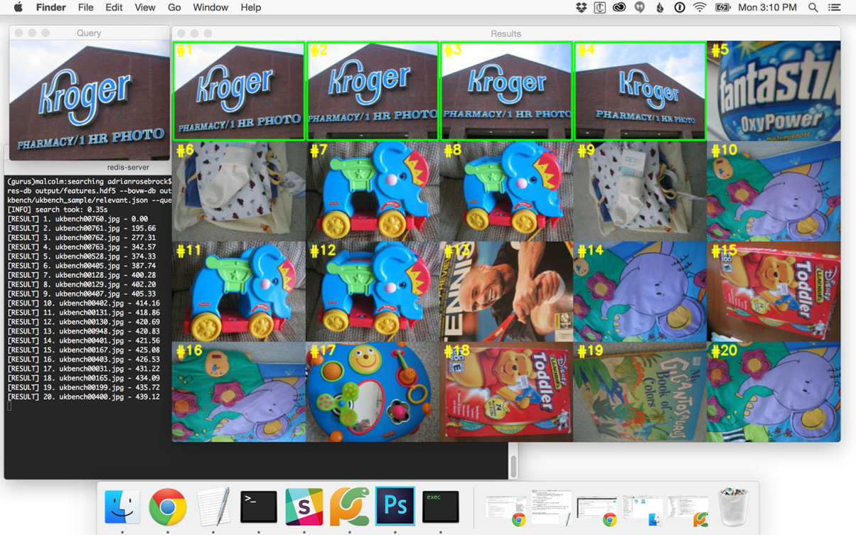 Performing a search – PyImageSearch